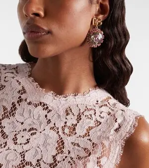 Dolce & Gabbana Embellished Clip-on Earrings