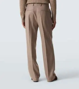 Loro Piana Buxton Virgin Wool Straight Pants