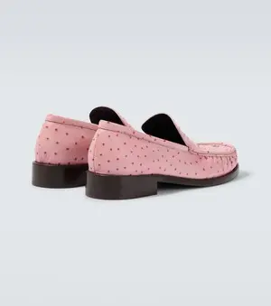 Acne Studios Ostrich-effect Leather Loafers