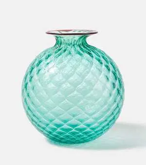 VENINI Monofiori Balloton Murano Glass Vase - Blue