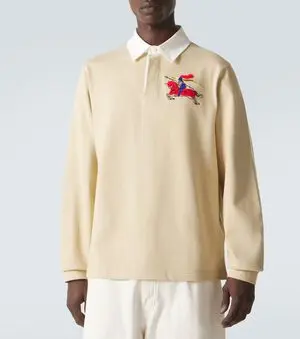 Burberry Ekd Cotton Polo Sweater