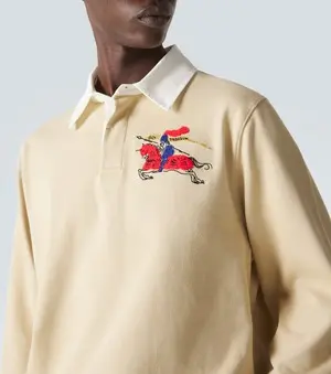 Burberry Ekd Cotton Polo Sweater