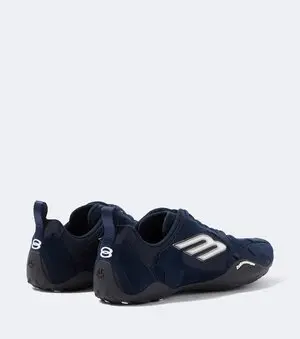 Balenciaga Monday Ultra Corduroy-trimmed Sneakers - Blue