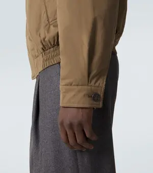 Saint Laurent Cotton Blouson Jacket - Brown