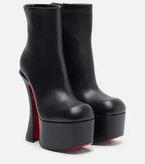 Women's Patent Leather Platform Boots