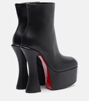 CHRISTIAN LOUBOUTIN Aquabootie 160 Leather Platform Ankle Boots