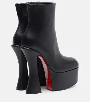 CHRISTIAN LOUBOUTIN Aquabootie 160 Leather Platform Ankle Boots