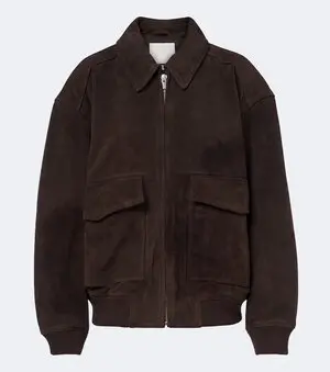 Citizens Of Humanity Vivienne Suede Blouson Jacket Brown