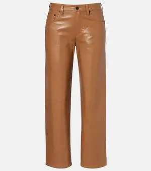 Citizens Of Humanity Faye Cropped Straight Pants - Brown