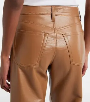 Citizens Of Humanity Faye Cropped Straight Pants - Brown