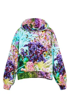 Desigual Printed Oversized Cotton Hoodie