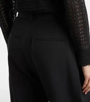 Isabel Marant Étoile Janice High-rise Wide-leg Crêpe Pants - Black