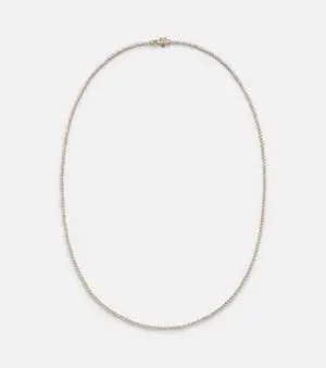 STONE AND STRAND 14kt Yellow Diamond Tennis Necklace - Gold