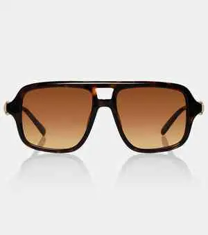 Gucci Horsebit Aviator Sunglasses - Brown
