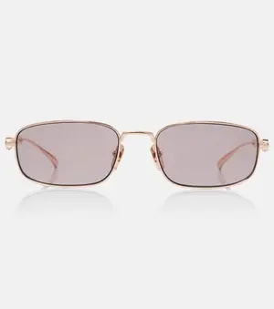 Women's Rectangular Metal Frame Sunglasses