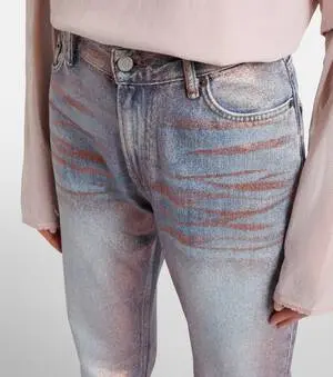 Acne Studios Coated Bootcut Jeans