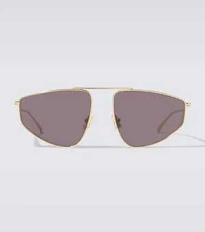 Bottega Veneta Aviator Sunglasses - Gold