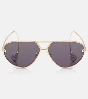 Bottega Veneta Aviator Sunglasses - Gold