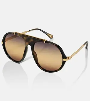 Chloé Aly Combi Aviator Sunglasses