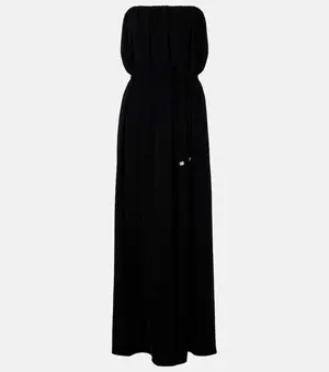 Max Mara Strapless Crêpe Gown