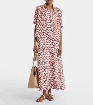 Max Mara Printed Midi Dress
