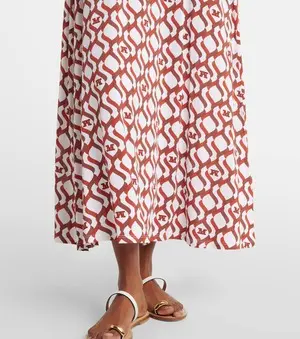Max Mara Printed Midi Dress