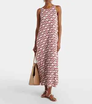 Max Mara Printed Midi Dress