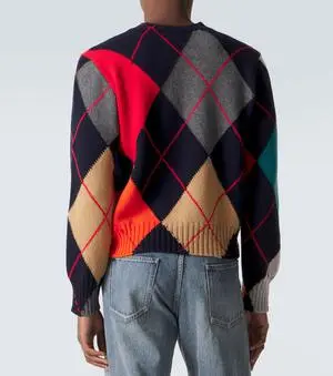 JW Anderson Argyle Wool Sweater