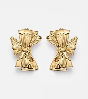 JENNIFER FISHER Bow Plated Earrings - Gold
