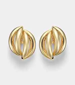 JENNIFER FISHER Abstract Line Clip-on Earrings - Gold