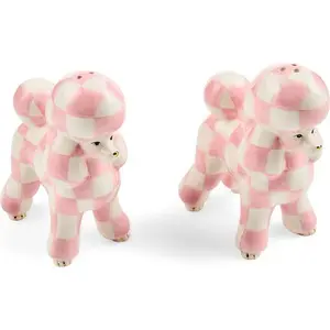 MACKENZIE-CHILDS Poodle Salt & Pepper Shaker Set - Rosy