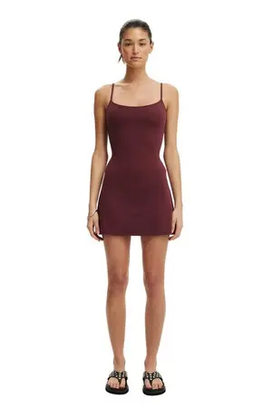 COTTON ON Hold Me Mini Skort Dress - Sour Cherry