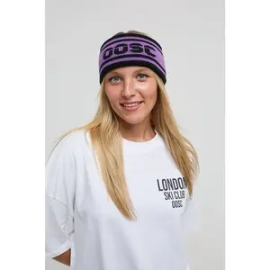 OOSC Après Headband - Black And Purple