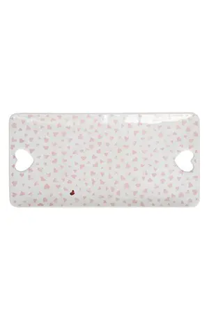 JULISKA Love You More Ceramic Hostess Tray - Pink