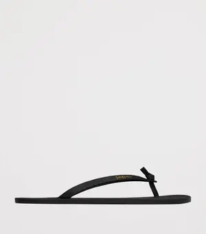 Saint Laurent Logo Flip Flops