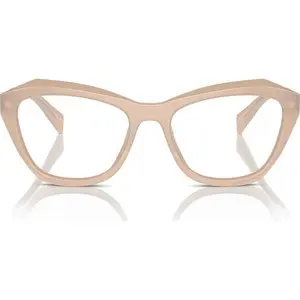 Prada 54mm Butterfly Eyeglasses - White