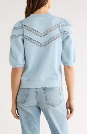Rails Adrai Lace Trim Sweatshirt