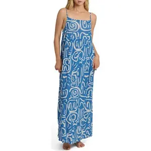 BILLABONG Juno Cover-up Maxi Sundress - True Blue