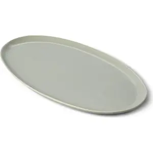 FABLE HOME Oval Serving Platter - Beachgrass Green