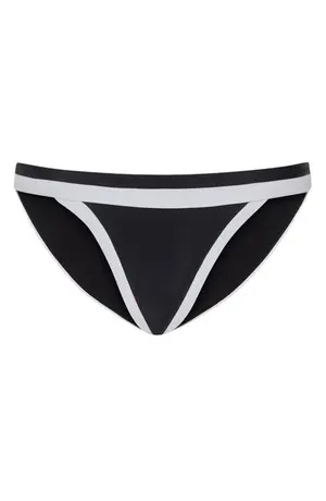 MILLY Positano Hipster Bikini Bottom - Black Multi