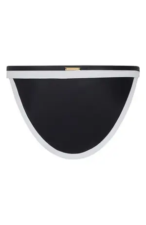 MILLY Positano Hipster Bikini Bottom - Black Multi
