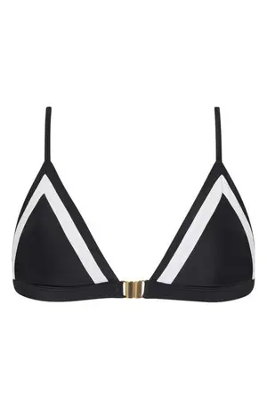 MILLY Positano Colorblock Bikini Top