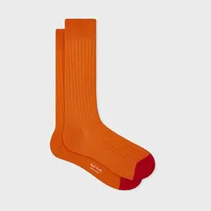 Men's Orange Socks