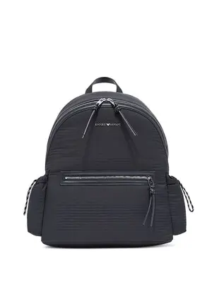 Emporio Armani Nylon Backpack - Black