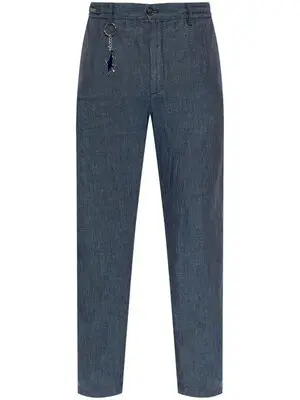 Paul & Shark Linen Trousers - Blue