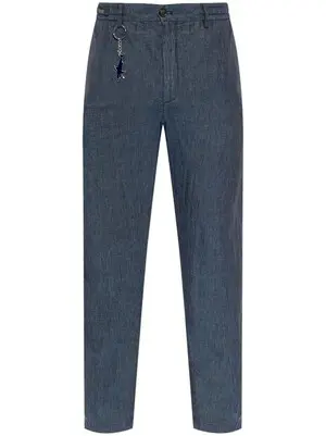 Paul & Shark Linen Trousers - Blue