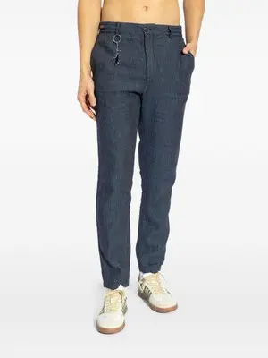 Paul & Shark Linen Trousers - Blue