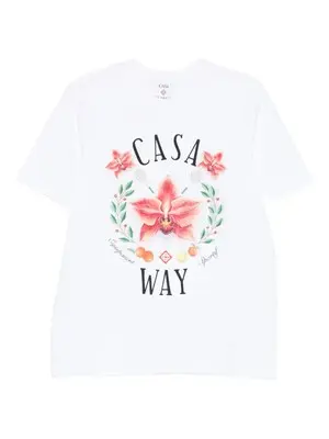 Casablanca Printed T-shirt - White