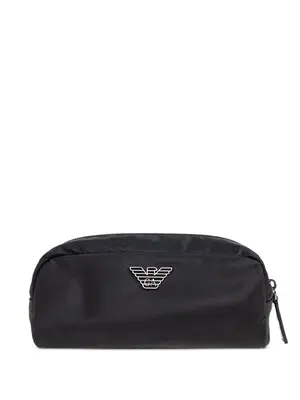 Emporio Armani Nylon Beauty-case - Black