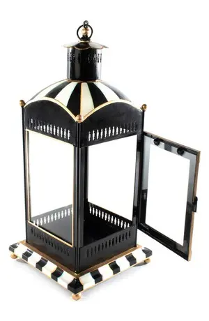 MACKENZIE-CHILDS Courtly Stripe Candle Lantern